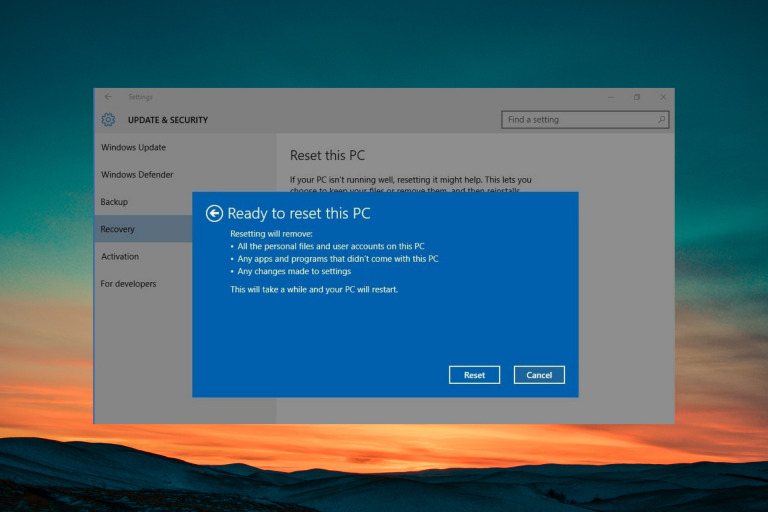 How to Factory Reset your PC to Remove Malware