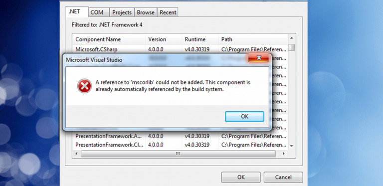 Easily Fix mscorlib.dll Errors on Visual Studio