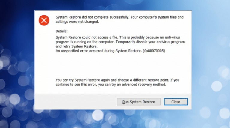 System Restore on Windows 11 Not Working: Quick Fix