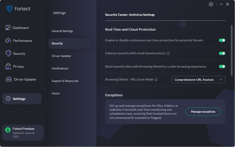 Understanding Fortect Real-Time and Cloud Protection - Fortect