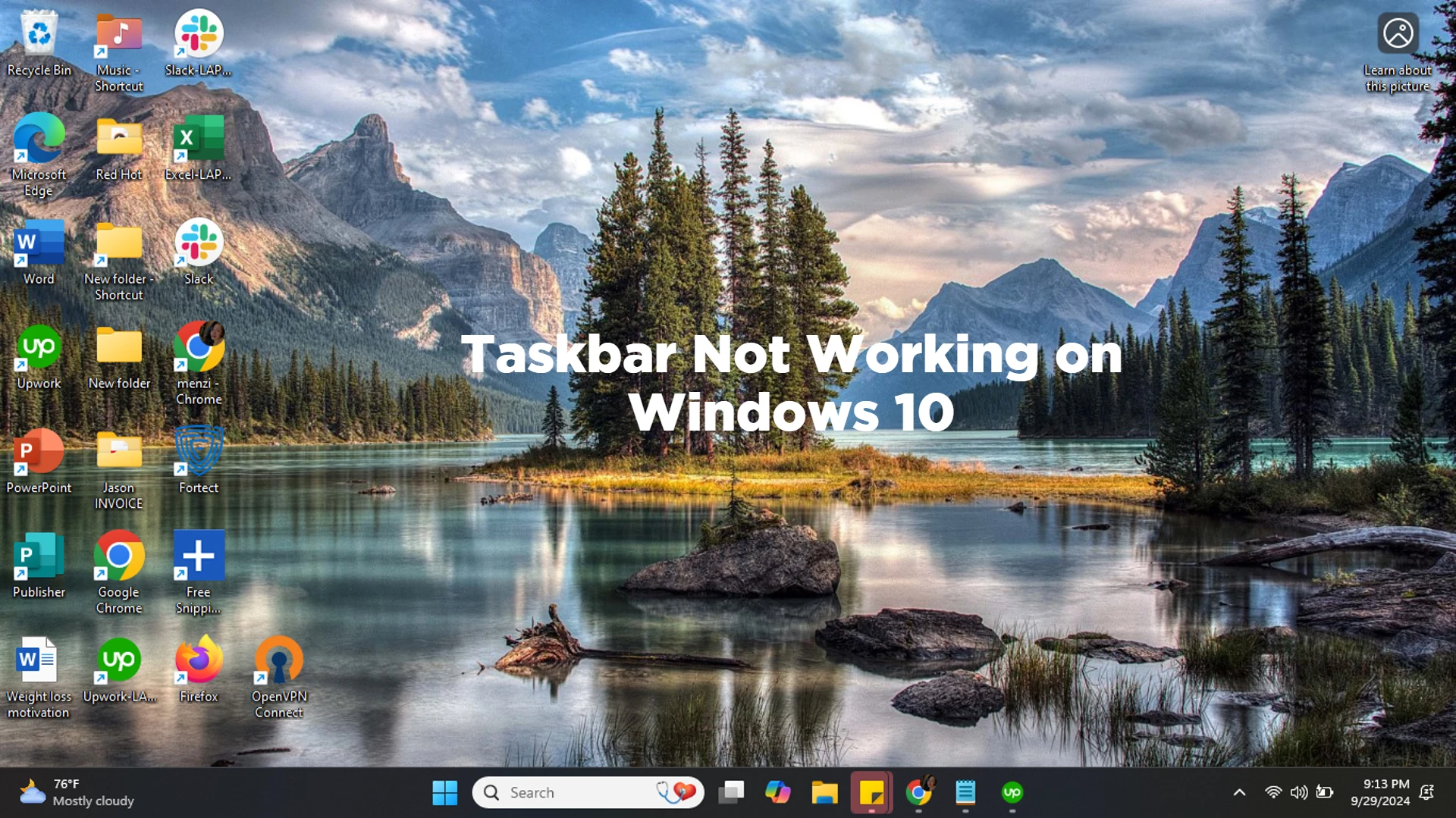 Taskbar Not Working On Windows 10 11 Best Fixes