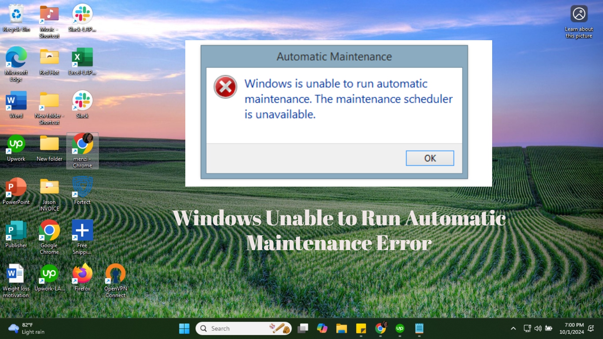Windows Automatic Maintenance Error : 8 Best Fixes