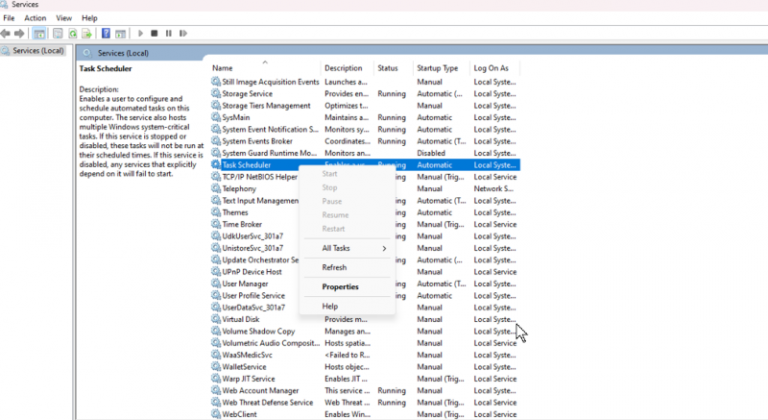 Windows 10 Task Scheduler Not Running : 6 Best Fixes