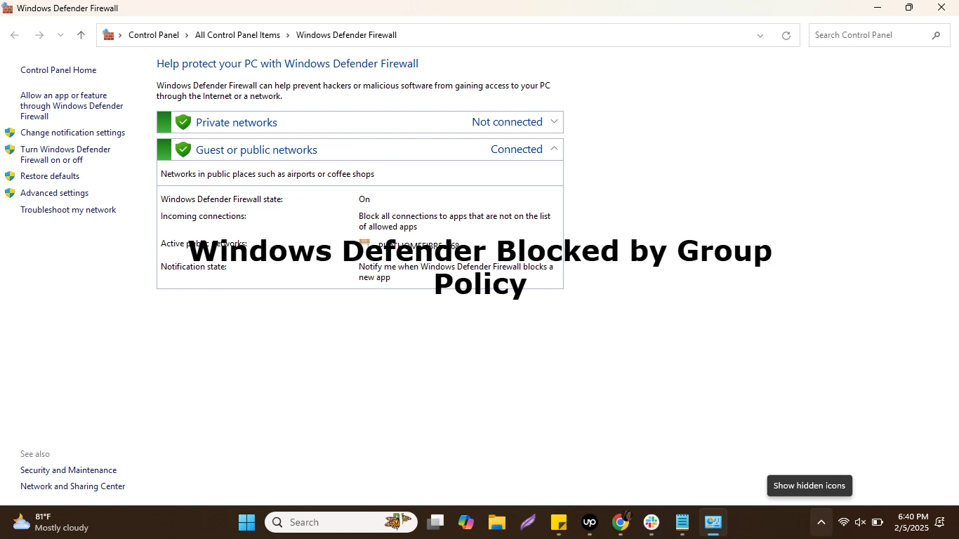 Windows Defender Blocked by Group Policy : 7 Bests Fixes