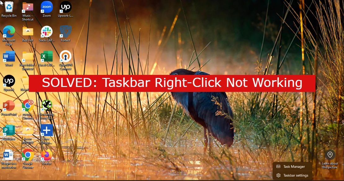 7 Best Fixes for Taskbar Right-Click Not Working