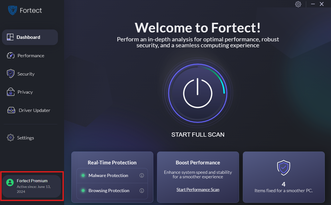 License Key Management - Fortect
