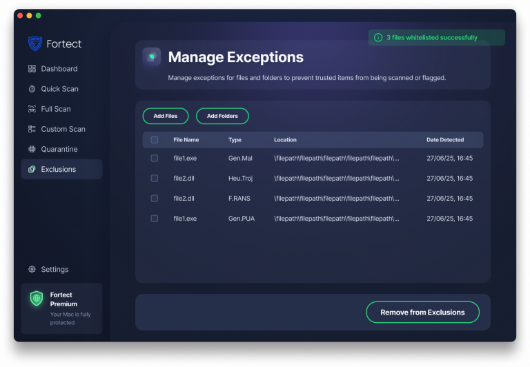 How to Manage Exclusions in Fortect