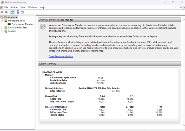 Using Performance Monitor to Spot Unusual Activity in Real-Time